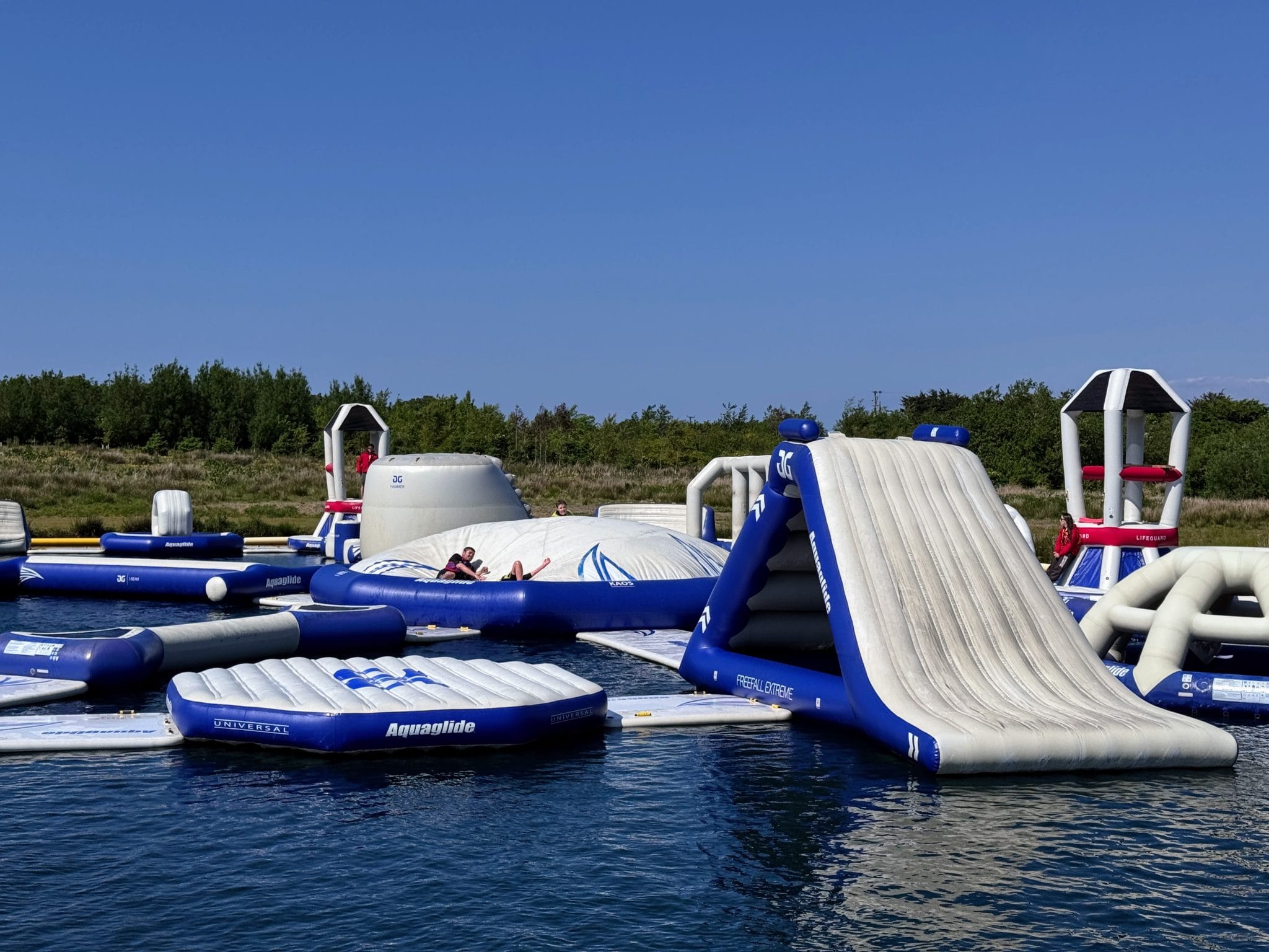 North Devon Wake Park with kids - our aqua park review!