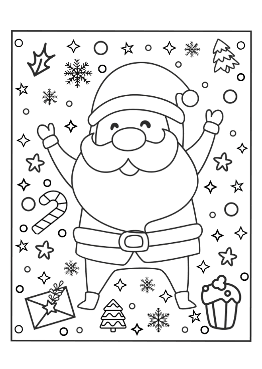 Kids' Christmas Craft Activities: FREE Printable Colouring Pages