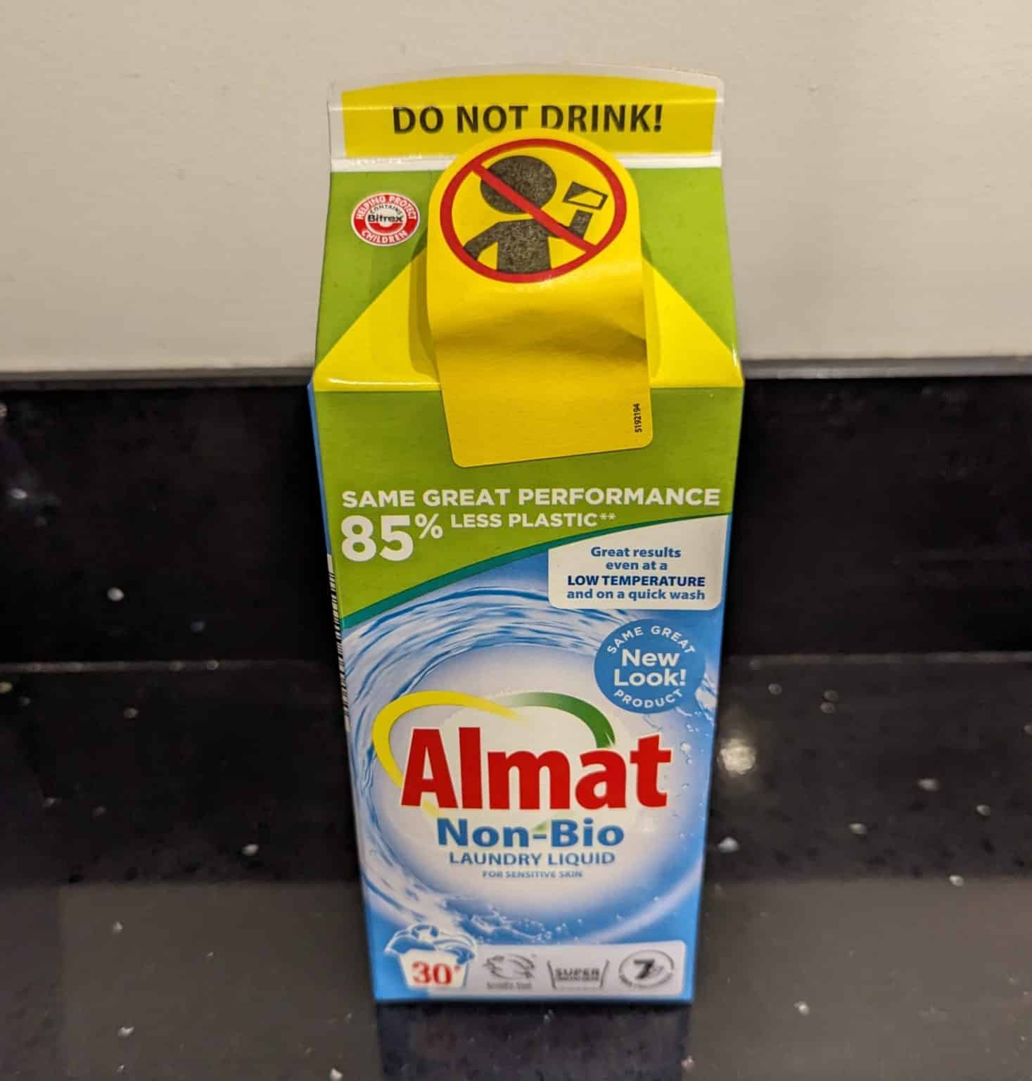 Aldi Almat Non Bio Washing / Laundry Liquid Detergent Review
